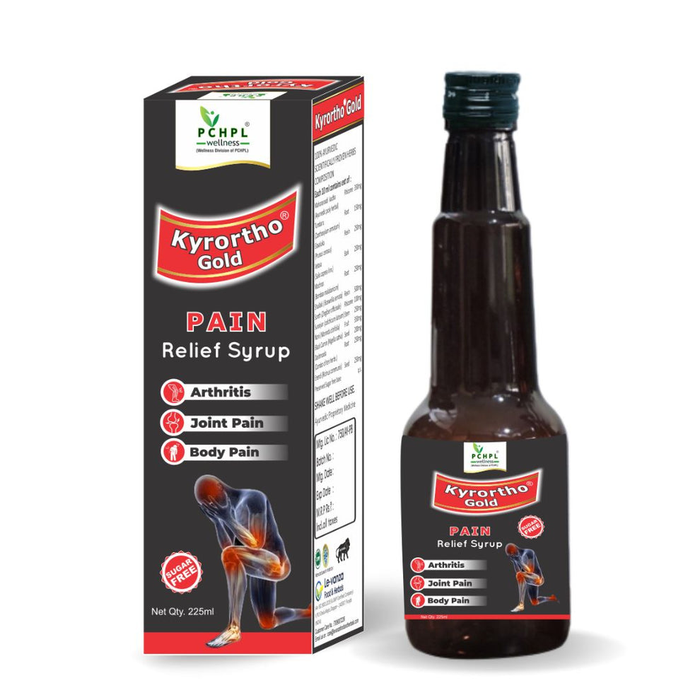 Kyrortho Gold | Ayurvedic Pain Relief Syrup for Joints, Muscles & Body ...