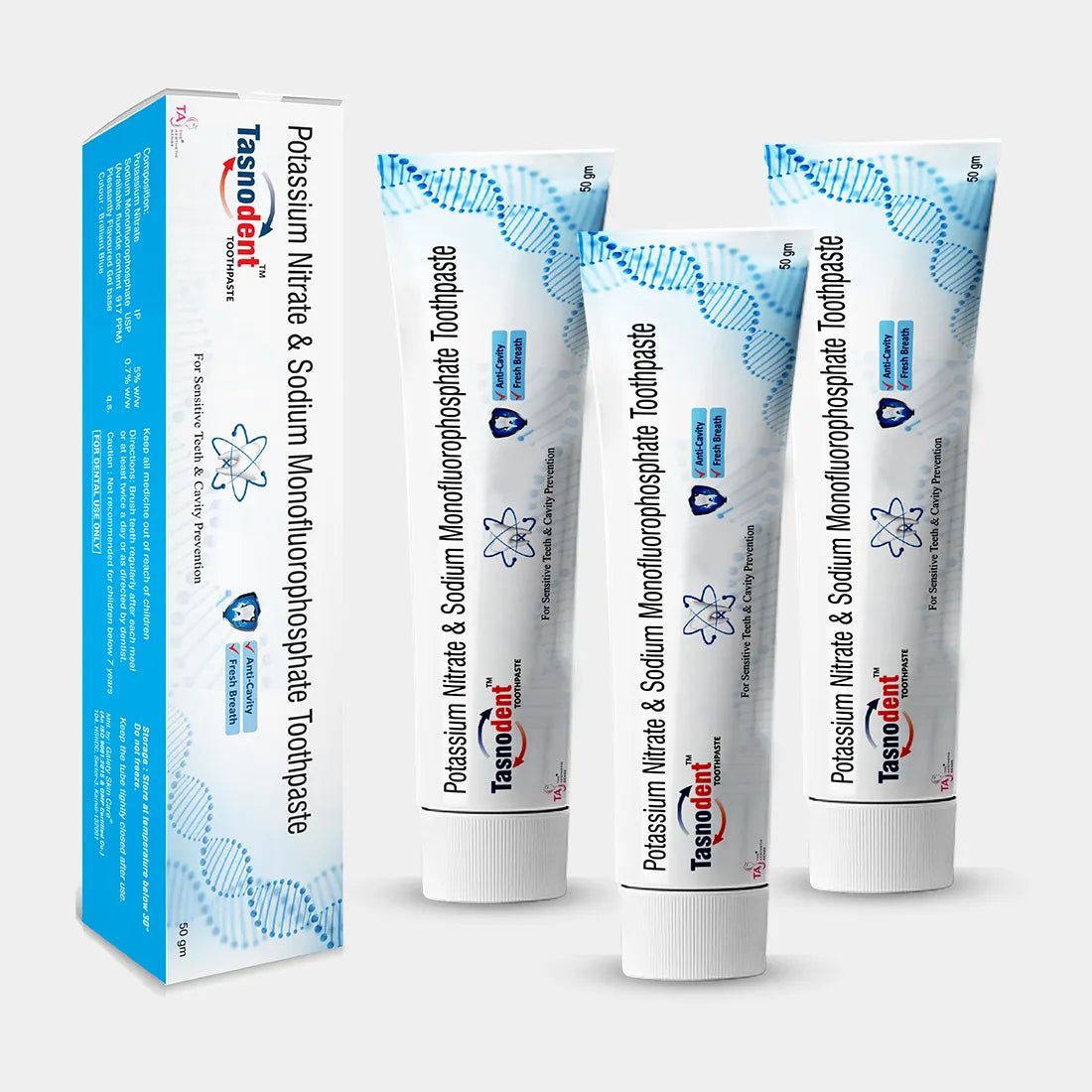 Tasnodent Toothpaste | Anti-Cavity Gel for Sensitive Teeth – Sehatokart